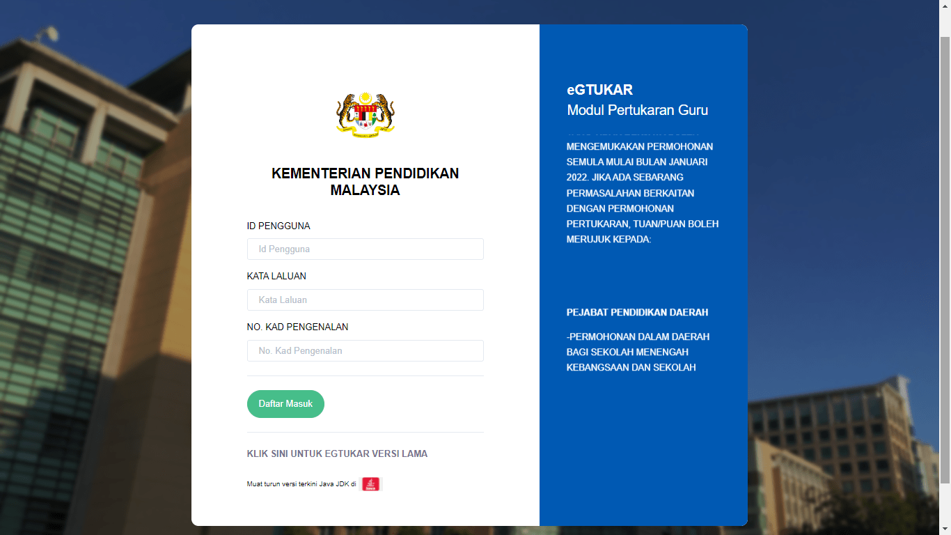 EGTUKAR : CARA MOHON DAN SEMAK STATUS PERTUKARAN GURU 2022 - KERAJAAN ...