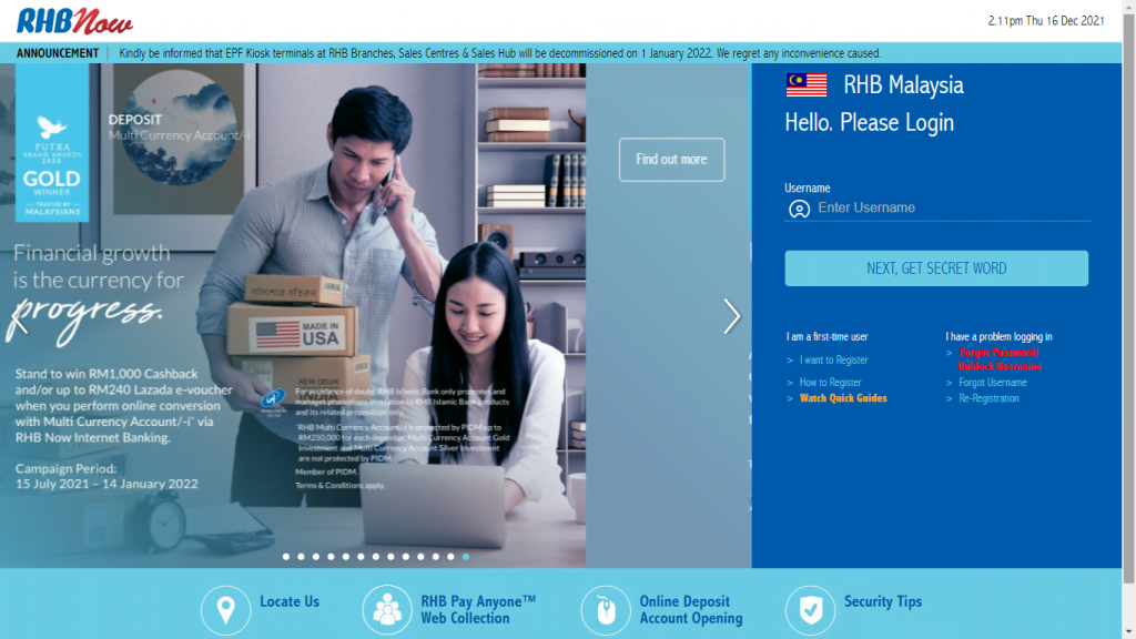 RHB ONLINE BANKING : CARA DAFTAR RHB ONLINE BANKING - KERAJAAN ONLINE